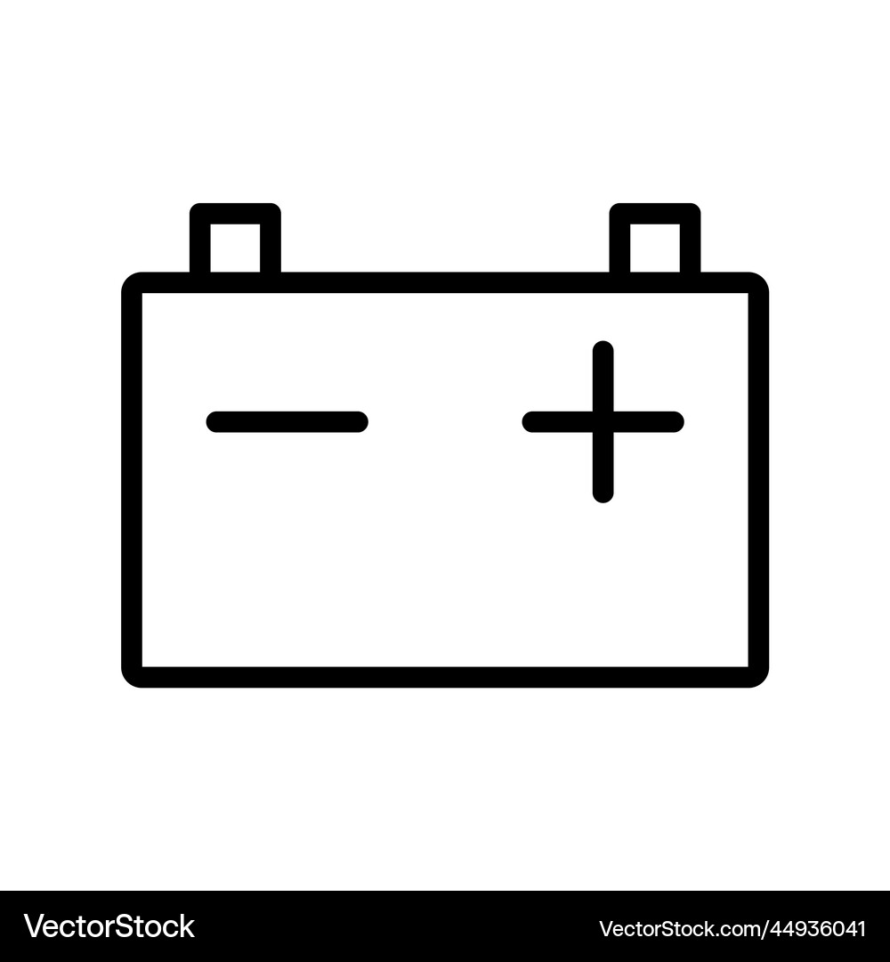 Car battery or battery charge indication icon Vector Image