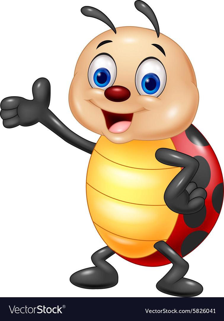 Cartoon ladybug Royalty Free Vector Image - VectorStock