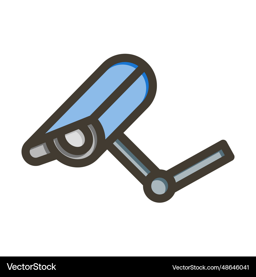 Cctv thick line filled colors for personal Vector Image
