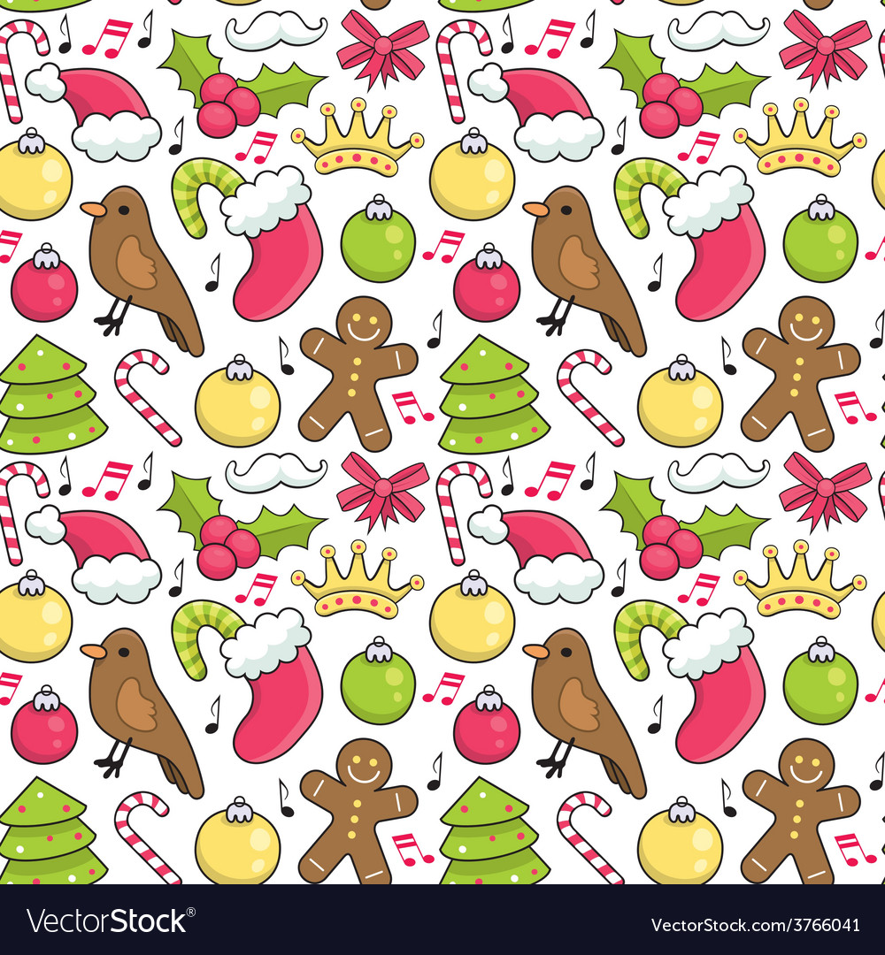 Christmas pattern Royalty Free Vector Image - VectorStock