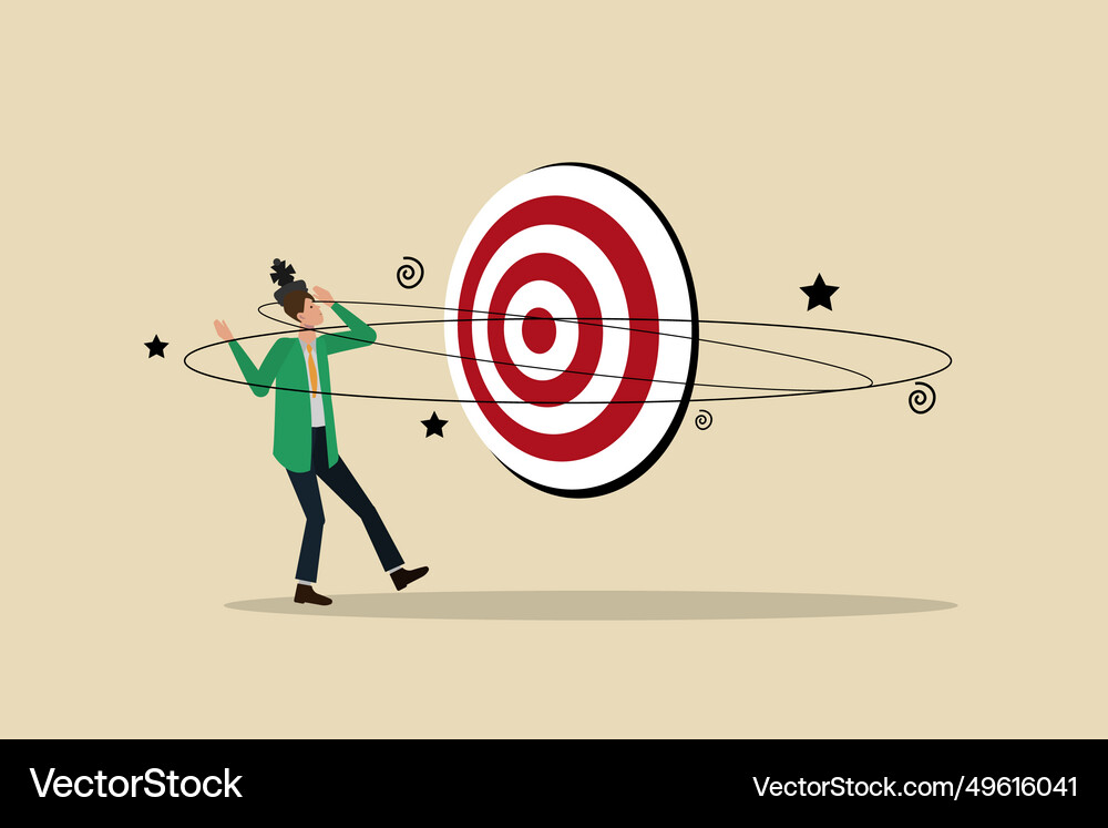 Dizziness losing ones way confusion Royalty Free Vector