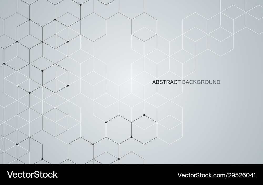 Hexagonal background digital geometric Royalty Free Vector