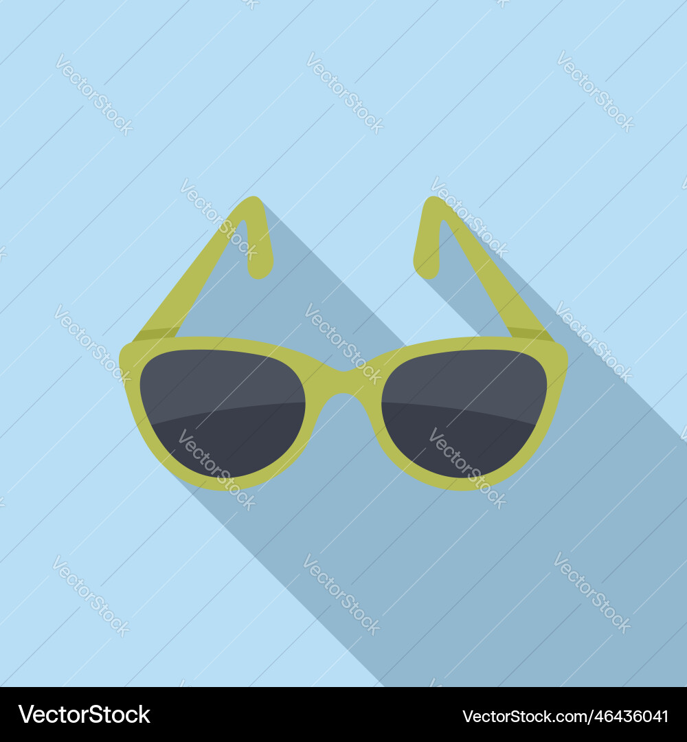 Hike sunglasses icon flat travel activity Vector Image
