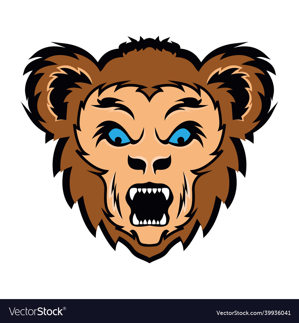 Monkey face Royalty Free Vector Image - VectorStock