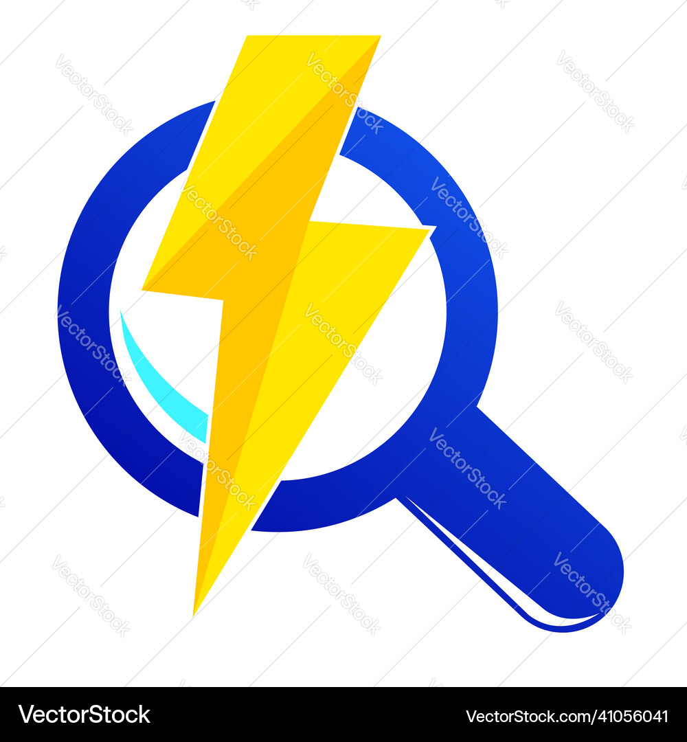 Simple sign or logo quick search isolated on white