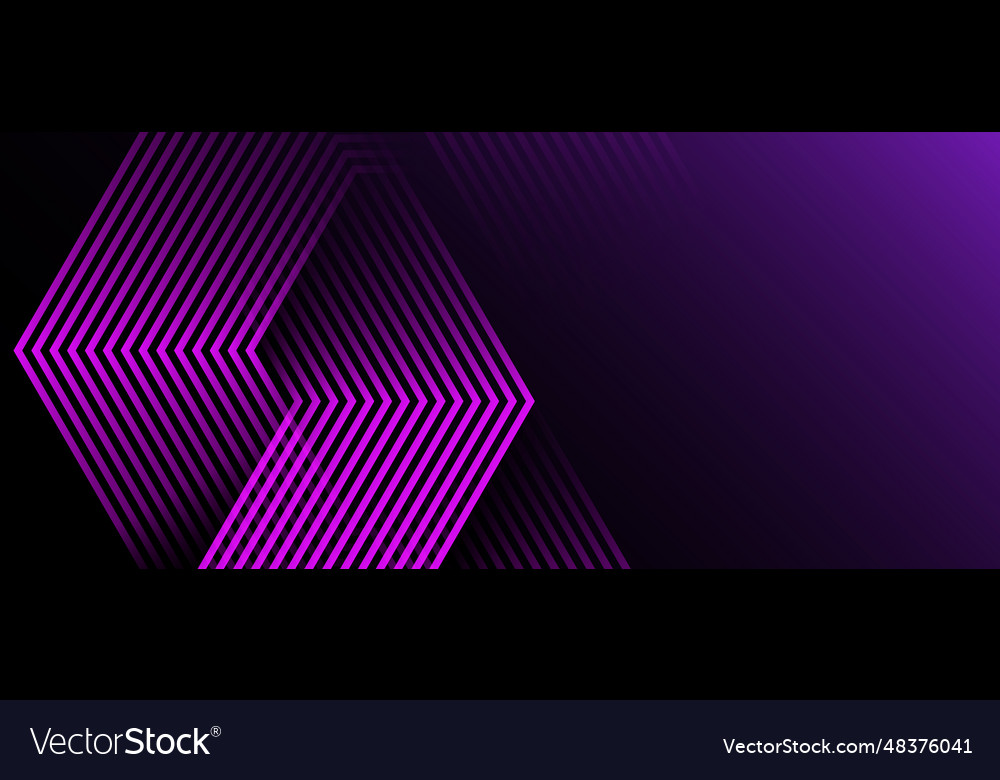 Violet abstract background with glowing triangle Vector Image