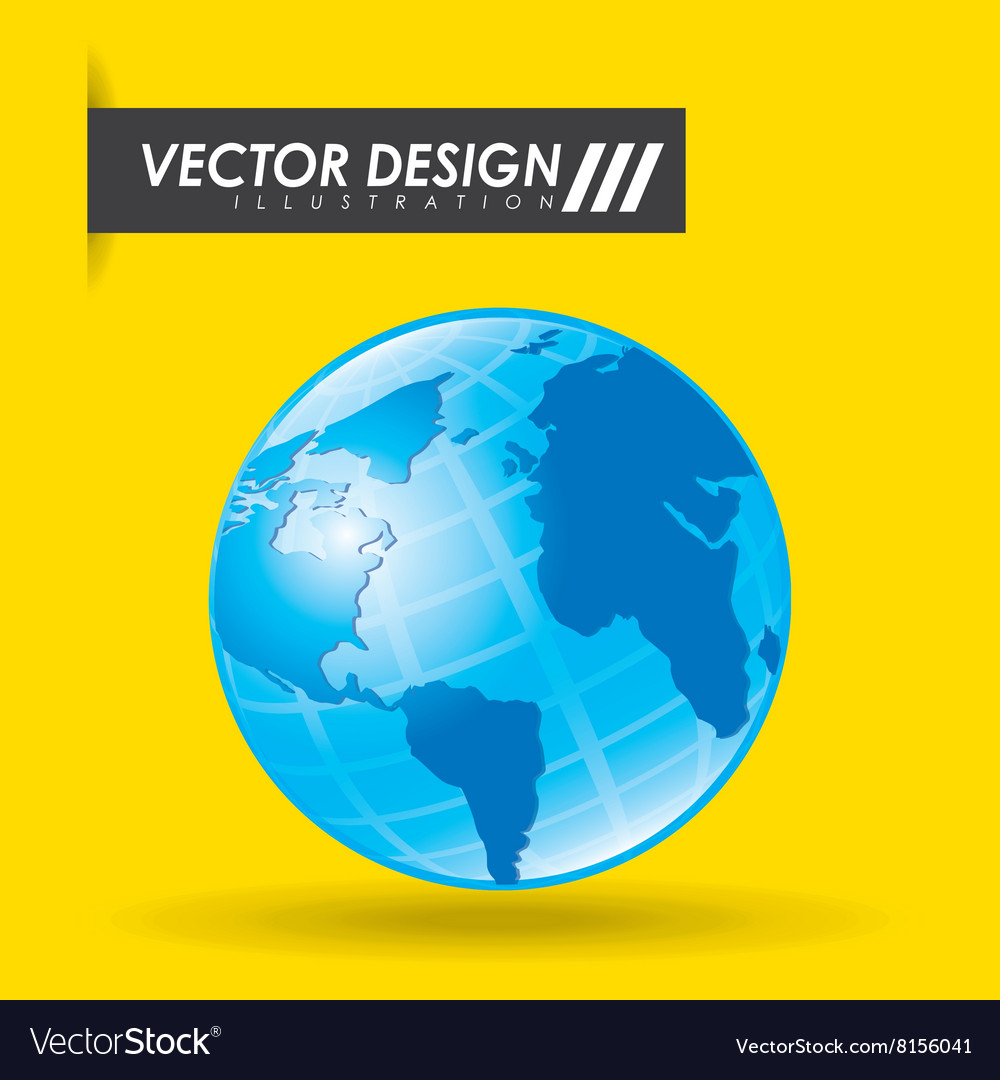 World planet design Royalty Free Vector Image - VectorStock