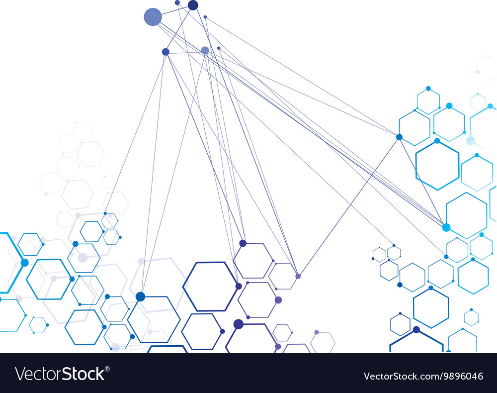 Abstract Molecular Connection Royalty Free Vector Image