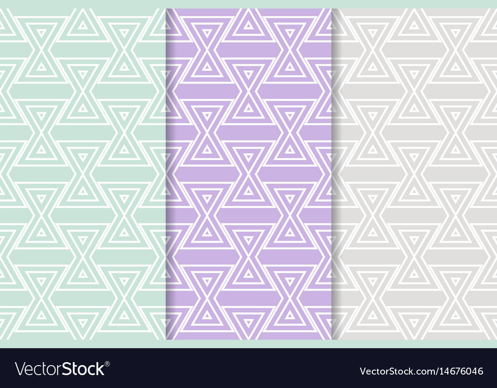 Geometric background triangle seamless pattern Vector Image