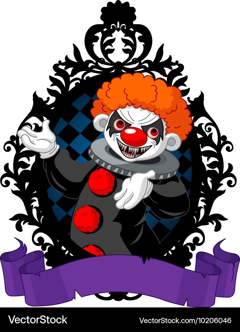 Halloween Clown Royalty Free Vector Image - VectorStock