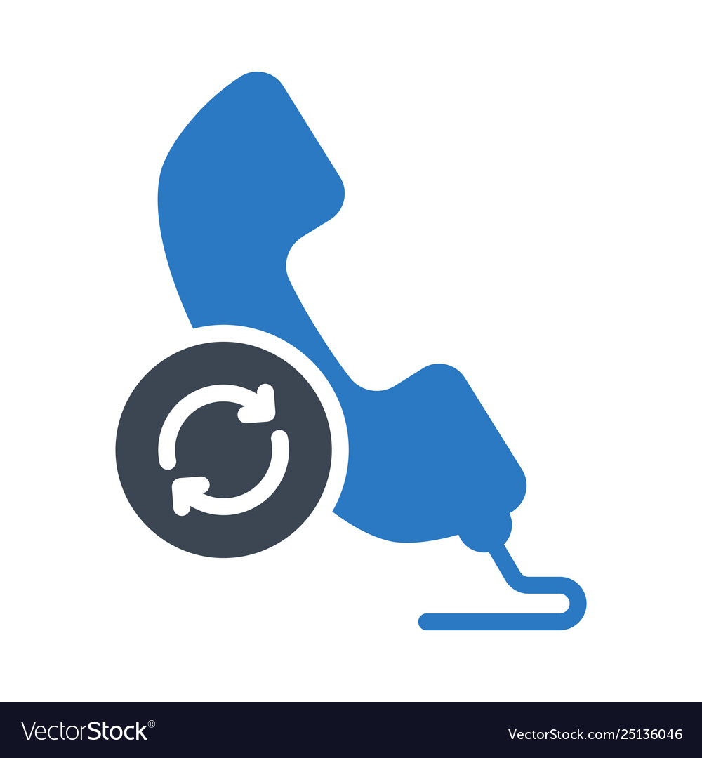 Refresh call Royalty Free Vector Image - VectorStock