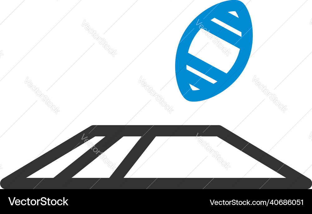 American football touchdown icon Royalty Free Vector Image