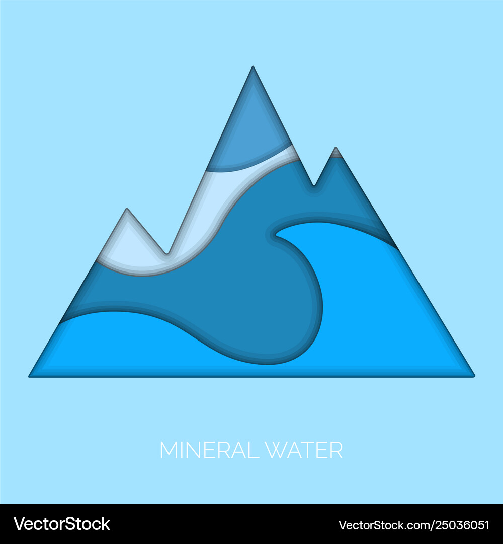 Mineral water poster Royalty Free Vector Image