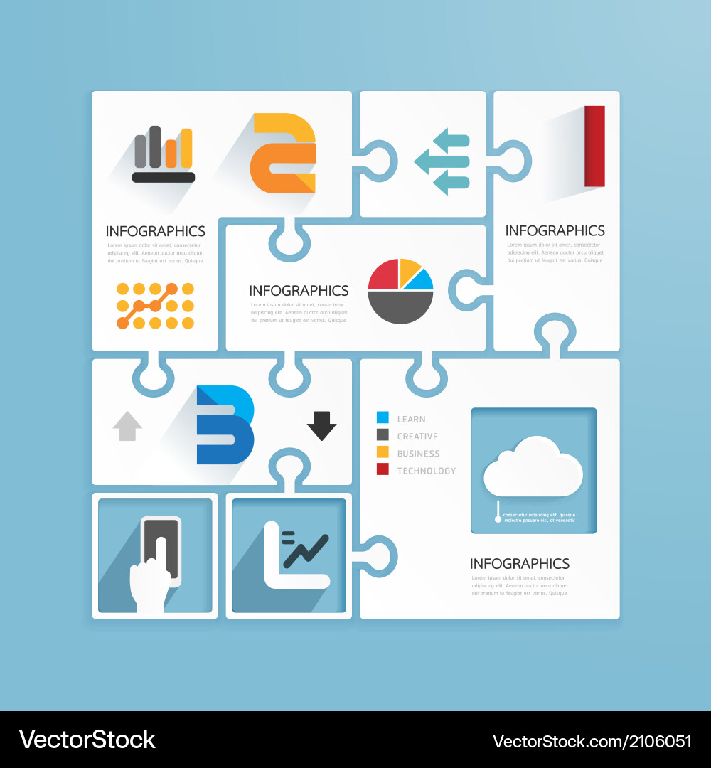 Modern design minimal style infographic paper Vector Image
