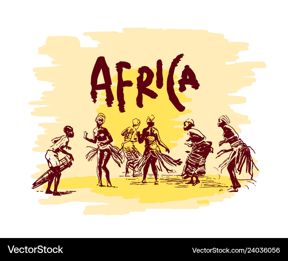 African Tribal People Royalty Free Vector Image
