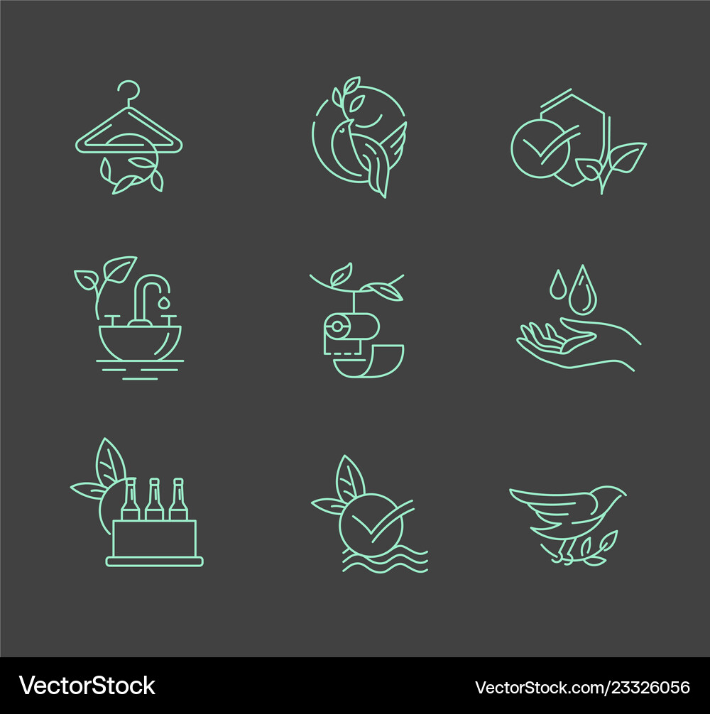 Icon and logo for environmental protection Vector Image