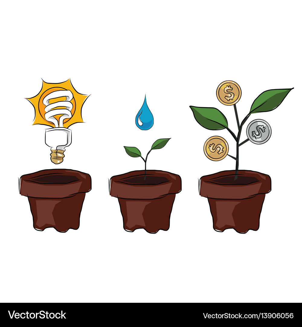 Idea planting creativity and innovation make money