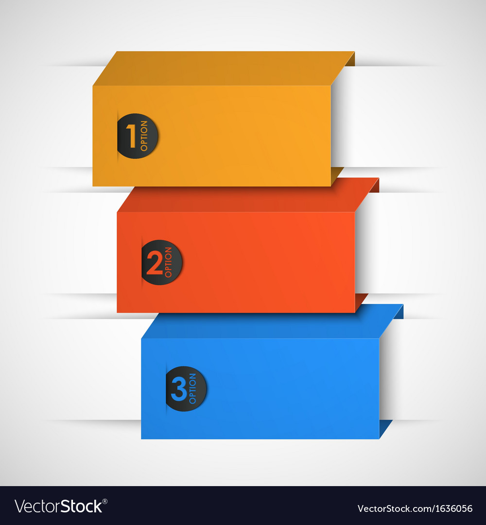 Option step background Royalty Free Vector Image