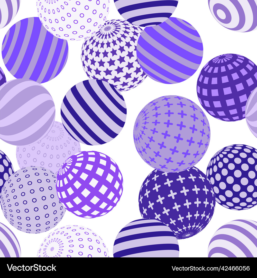 Retro 3d of abstract balls great Royalty Free Vector Image