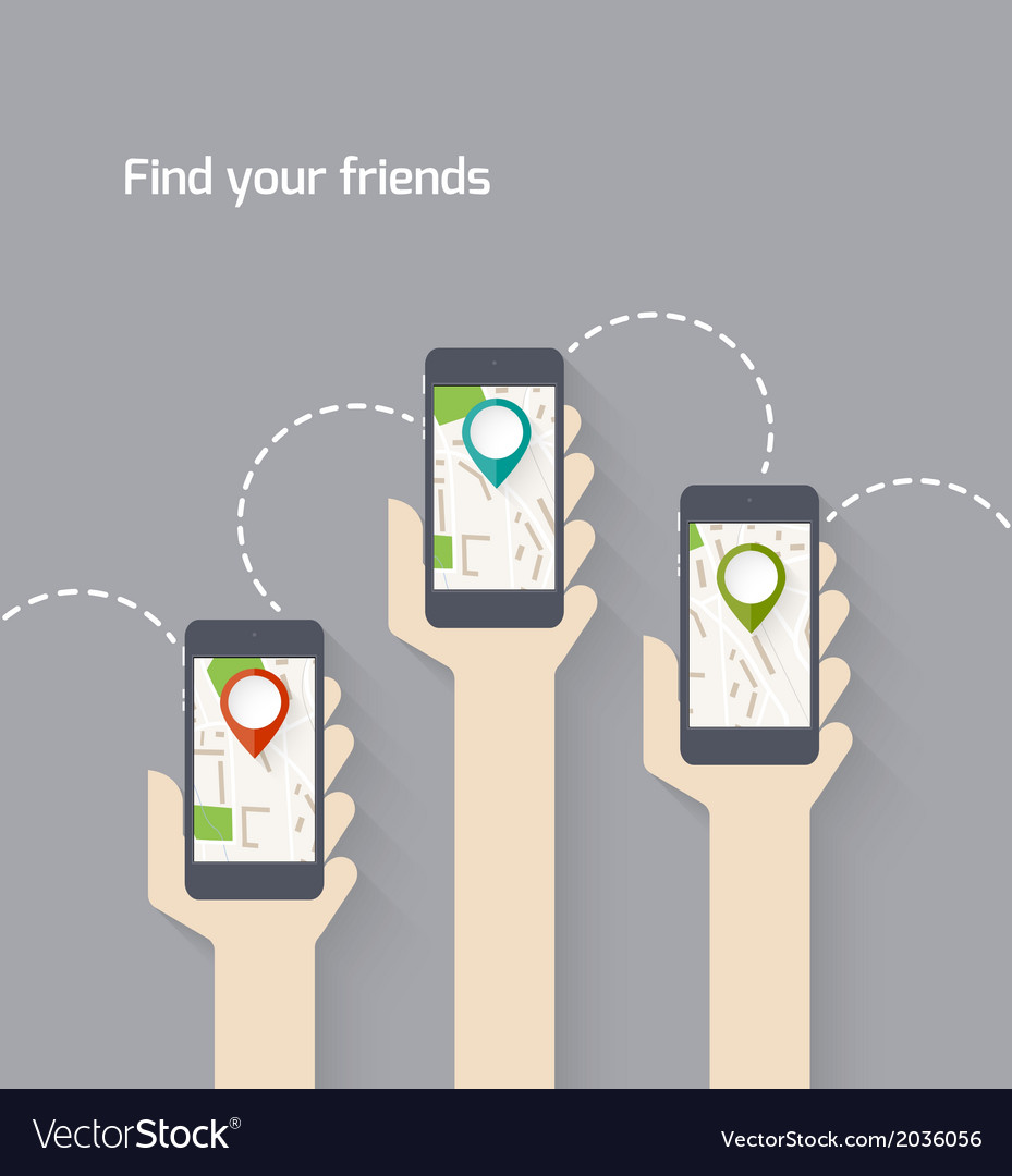 Smartphone Navigation Royalty Free Vector Image