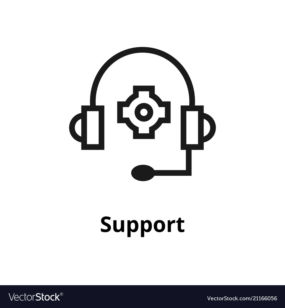 Support line icon Royalty Free Vector Image - VectorStock