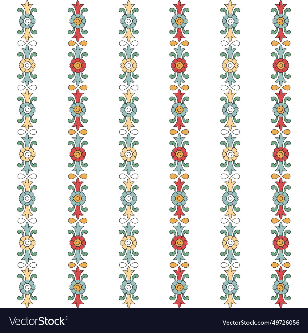 Vibrant striped pattern borders Royalty Free Vector Image