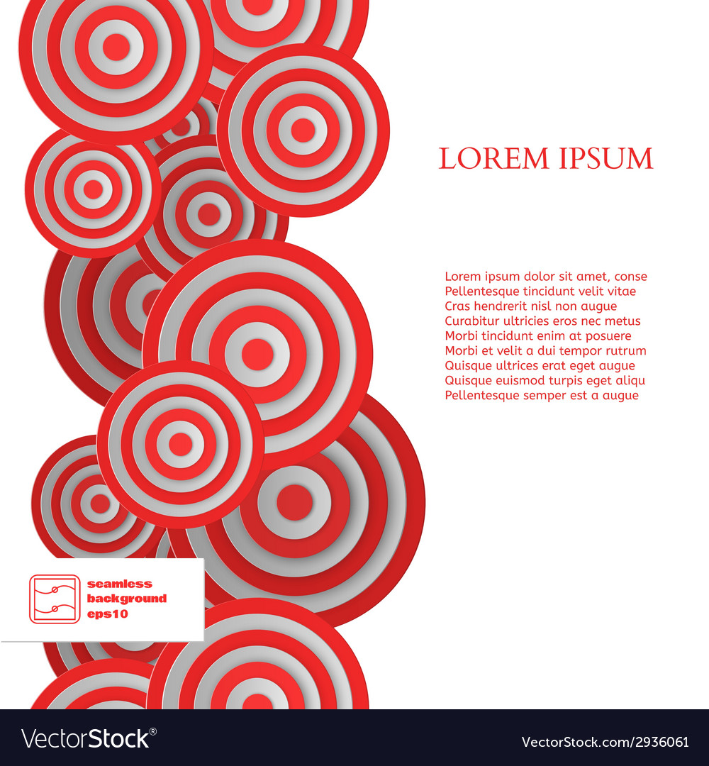 Abstract Seamless Circles Pattern Royalty Free Vector Image