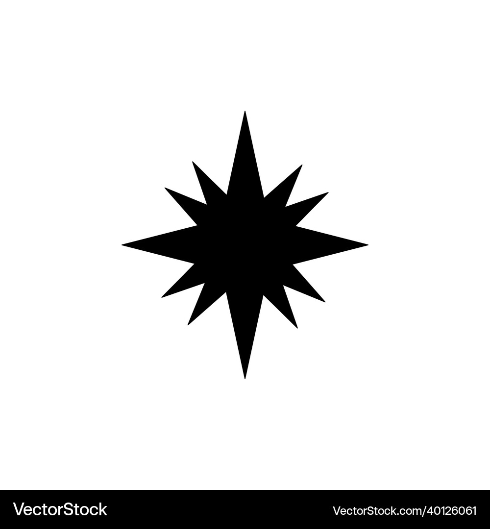 Hand drawn decorative celestial star spiritual Vector Image