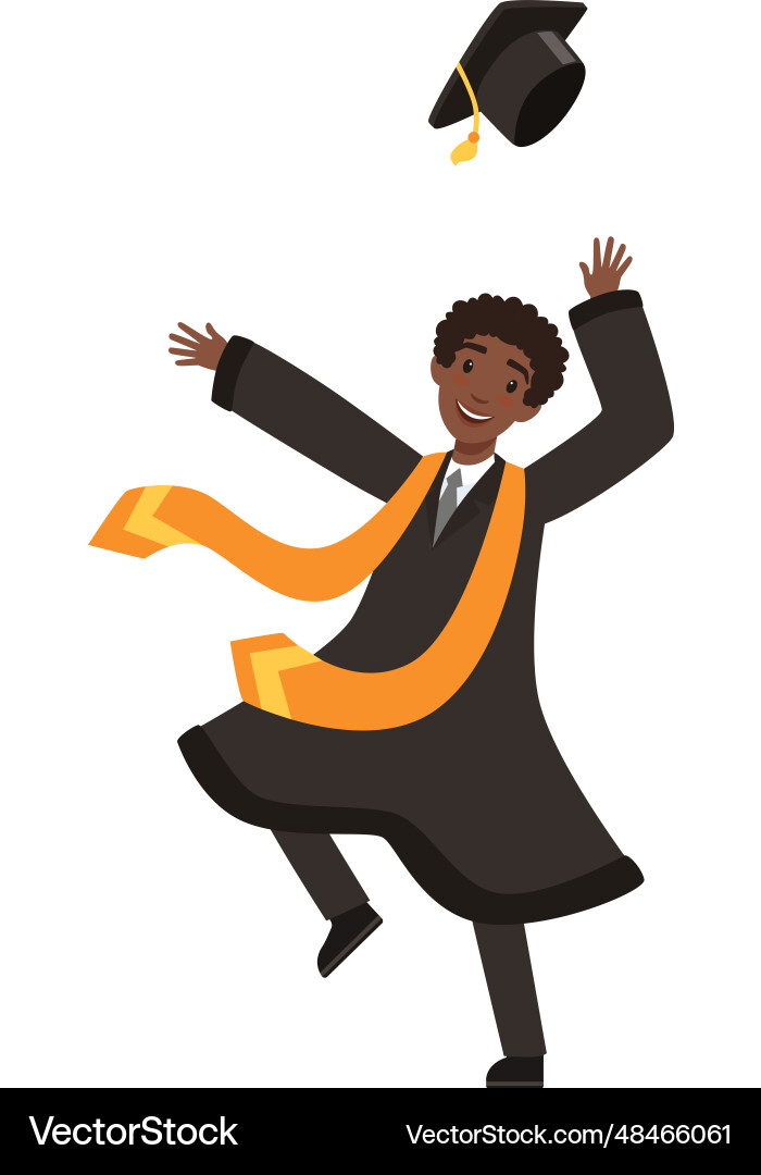 Happy bachelor celebrationg graduation university Vector Image