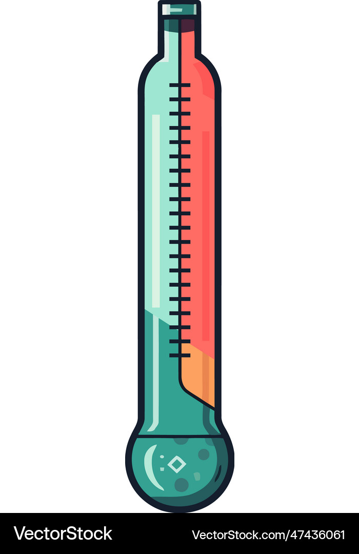 Medical thermometer icon isolated Royalty Free Vector Image