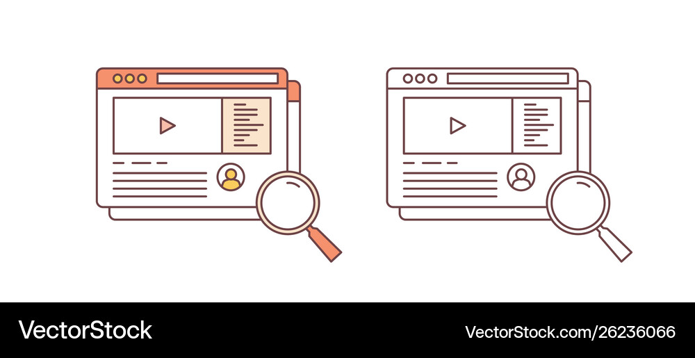Bundle windows with online video streaming or Vector Image