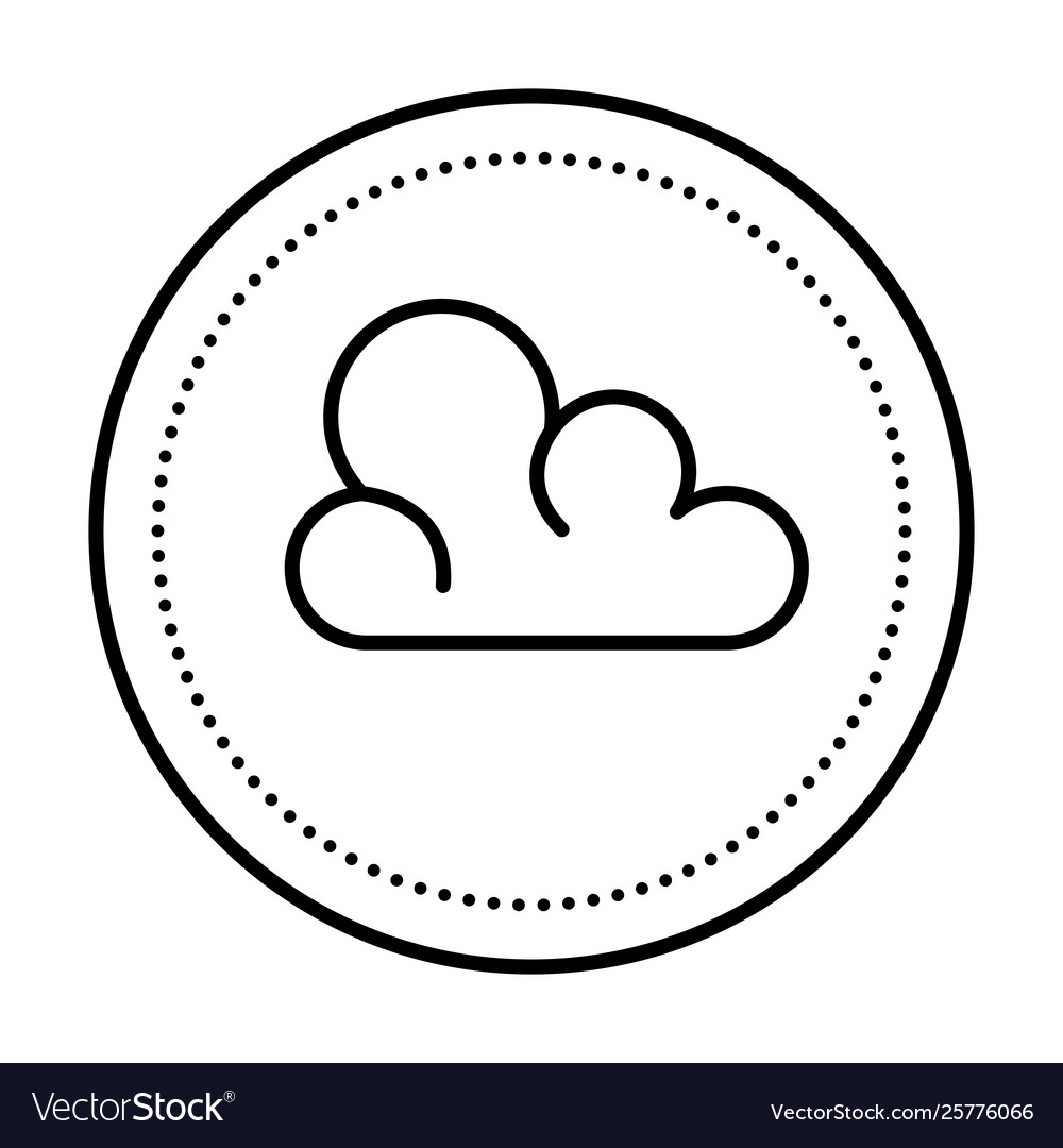 Cloud computing data center icon Royalty Free Vector Image