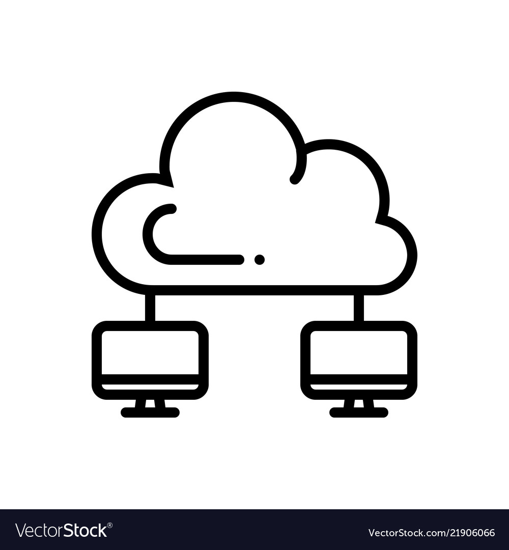 Cloud network Royalty Free Vector Image - VectorStock