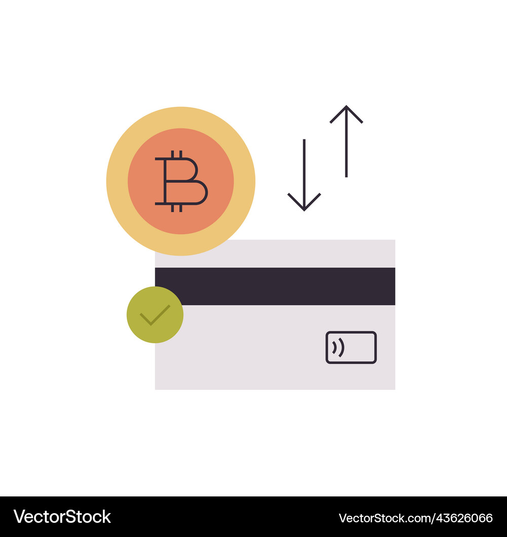 Coin wallet and cryptocurrency finance technology Vector Image