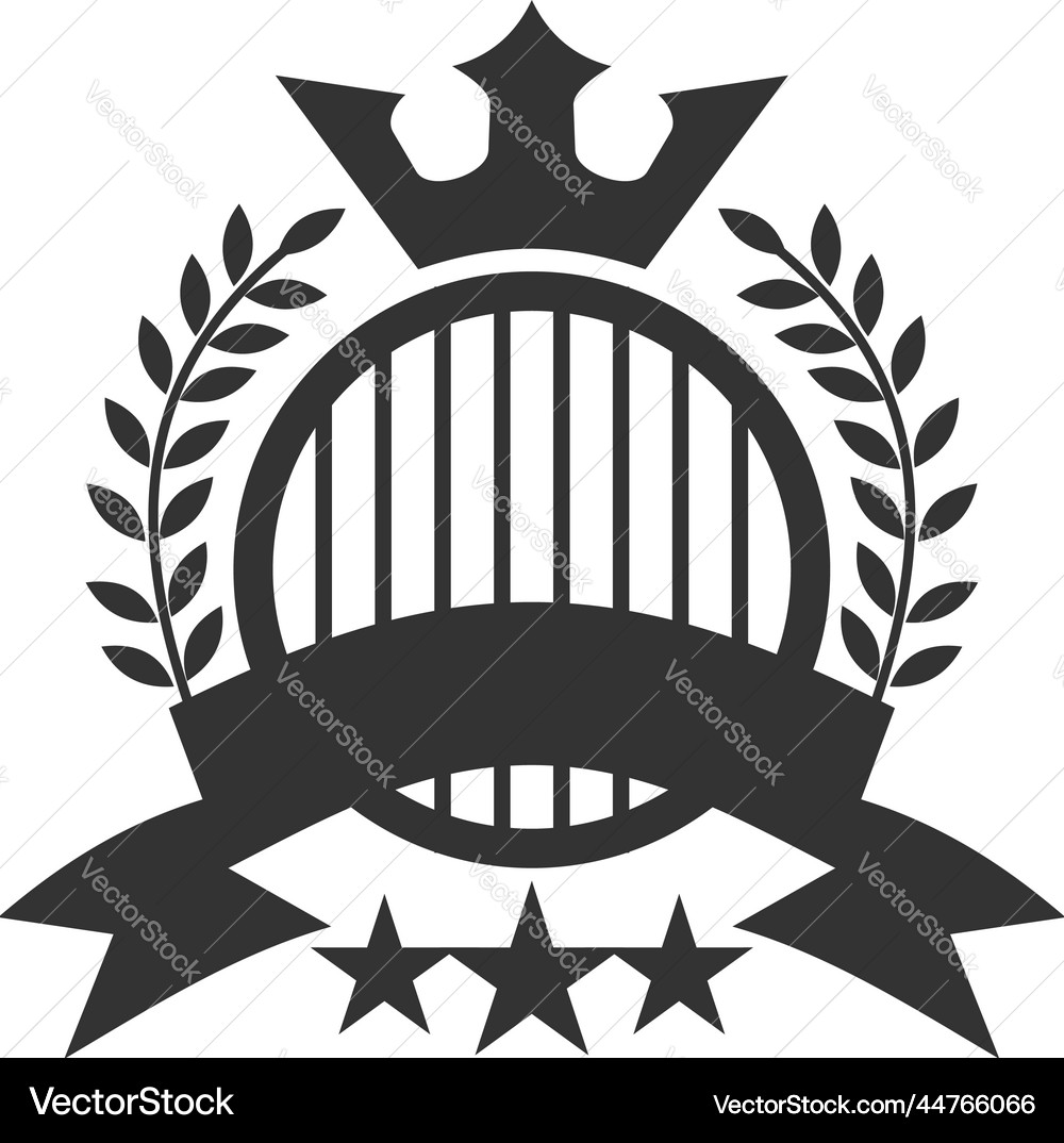 Emblem blank template logo icon brand identity Vector Image