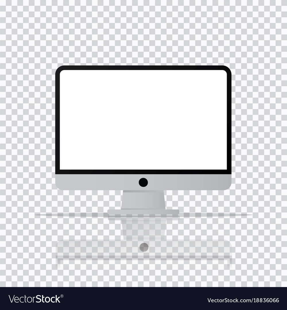 Isolated desktop computer icon pc monitor icon Vector Image Isolated desktop computer icon pc monitor icon Vector Image