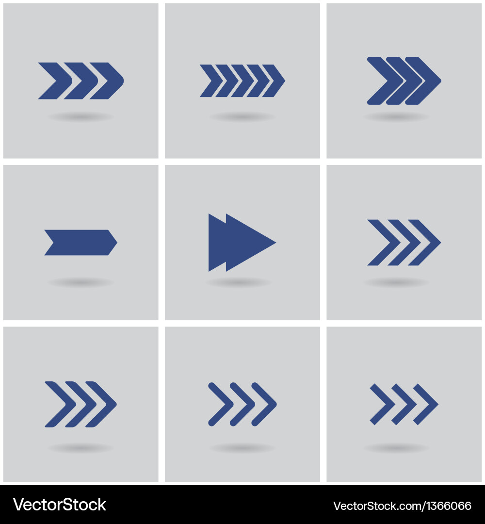 Set of arrows Royalty Free Vector Image - VectorStock