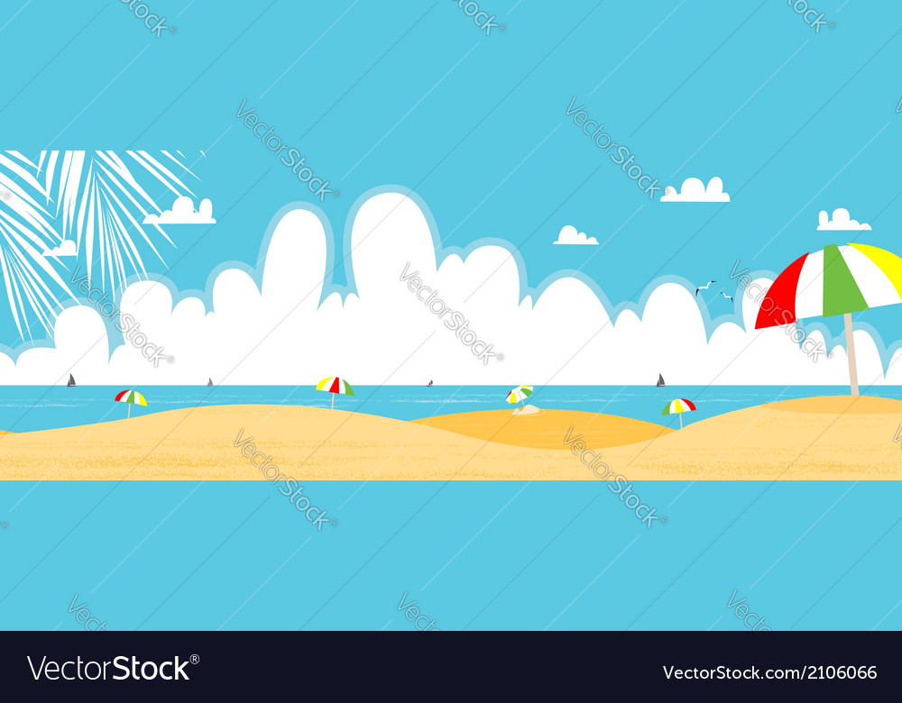 Summer background Royalty Free Vector Image - VectorStock