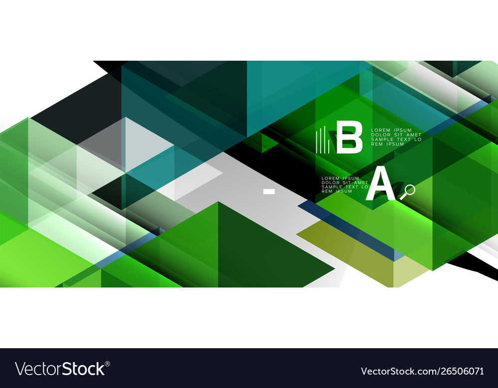 Abstract concept triangle graphic element Vector Image