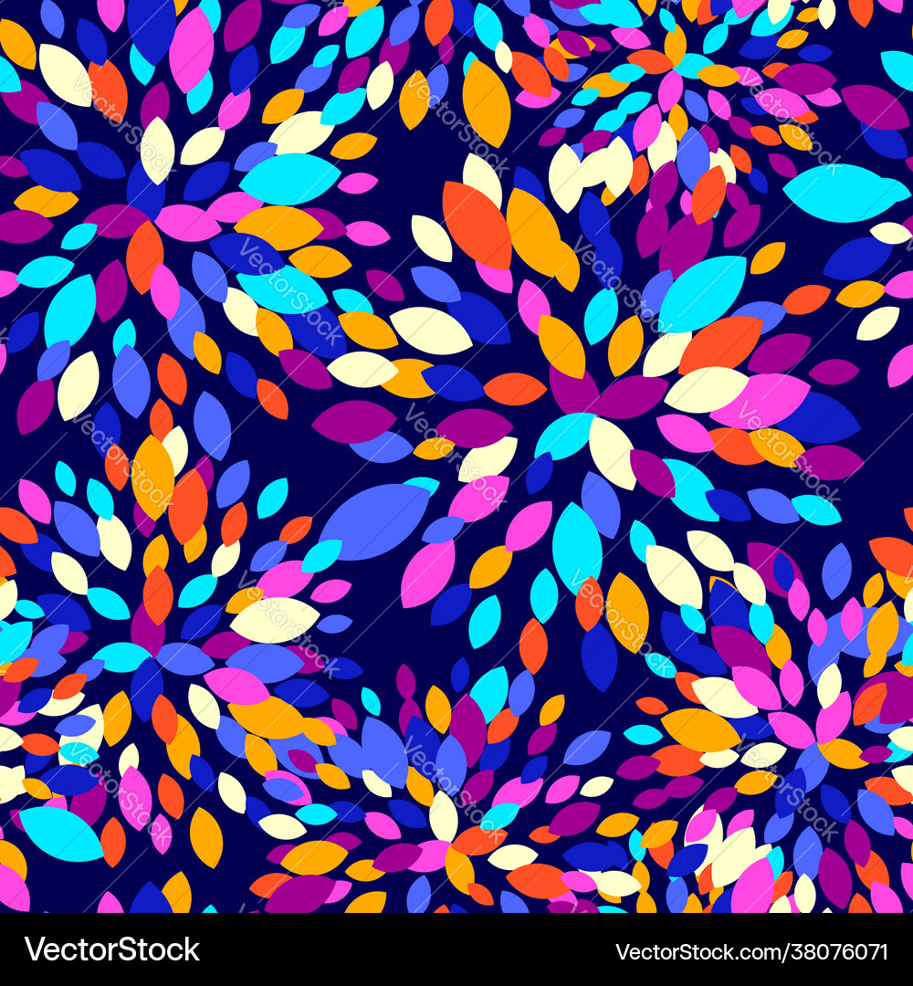 Abstract geo background with colorful fireworks Vector Image