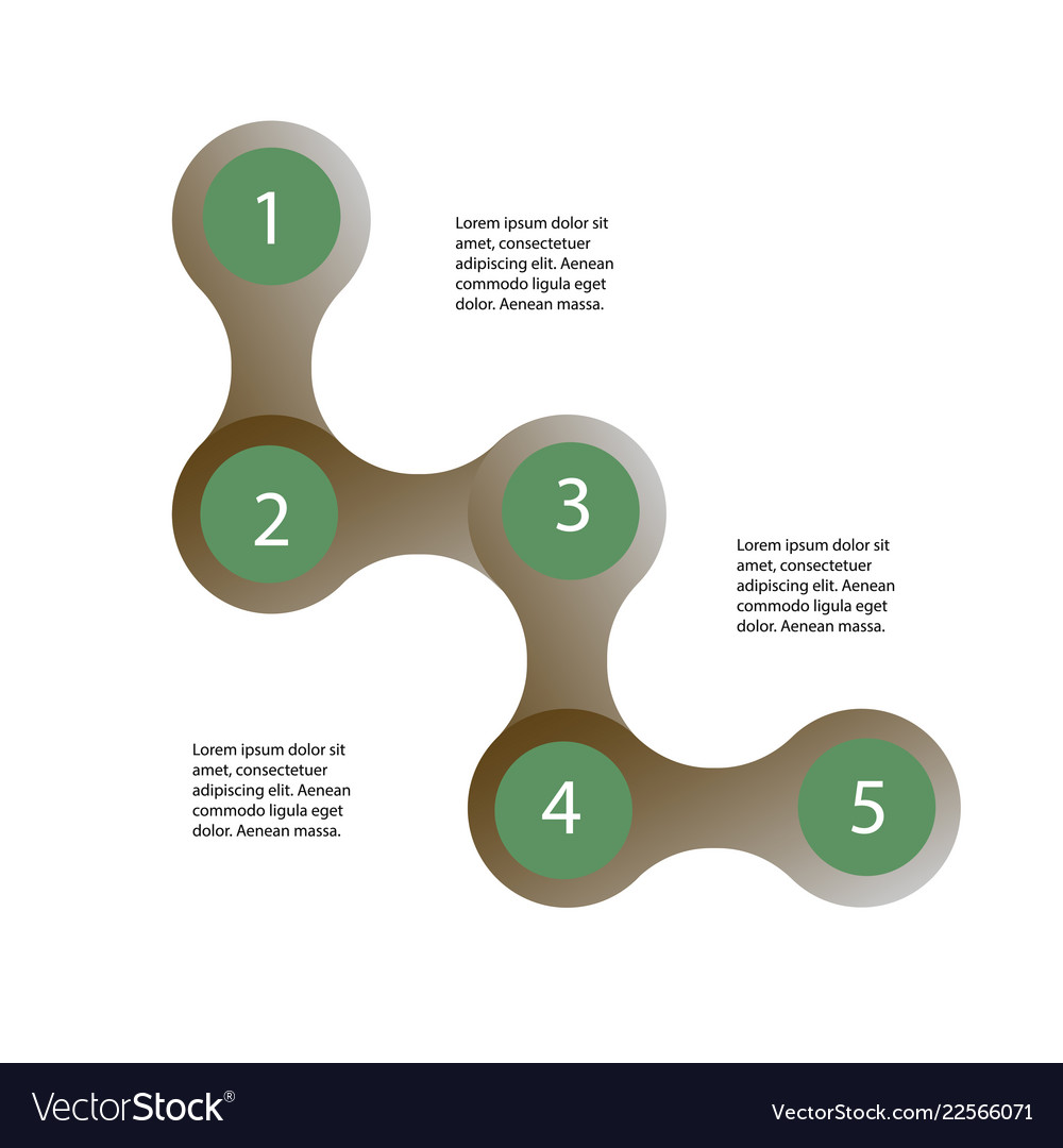 Abstract Infographics Number Options Template Vector Image
