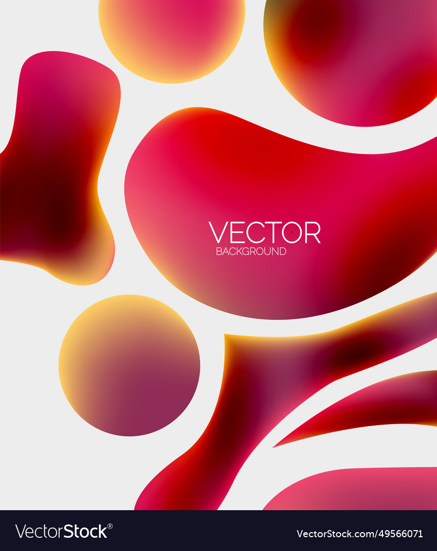 Abstract liquid bubble background Royalty Free Vector Image