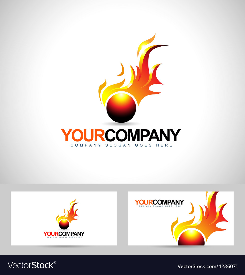 Fire flame logo Royalty Free Vector Image - VectorStock