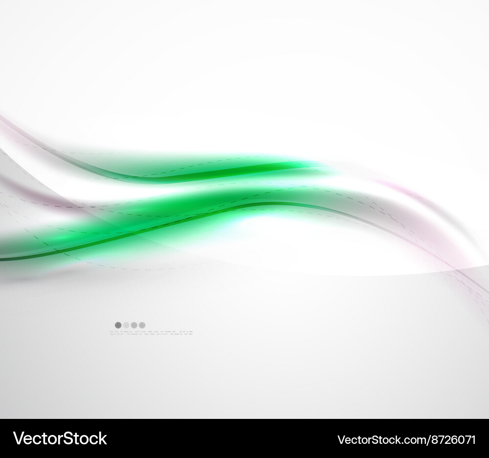 Futuristic green color in wave template Royalty Free Vector