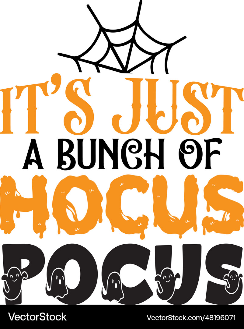 Halloween typography design Royalty Free Vector Image