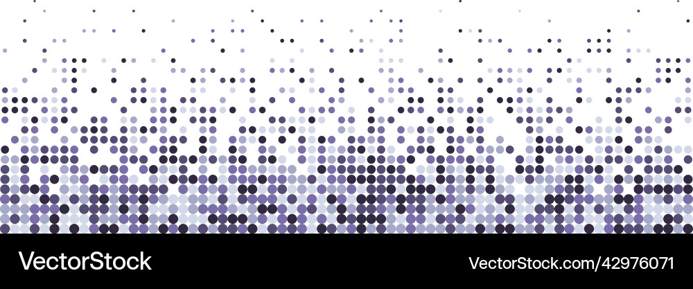 Modern purple and violet polka dot horizontal Vector Image