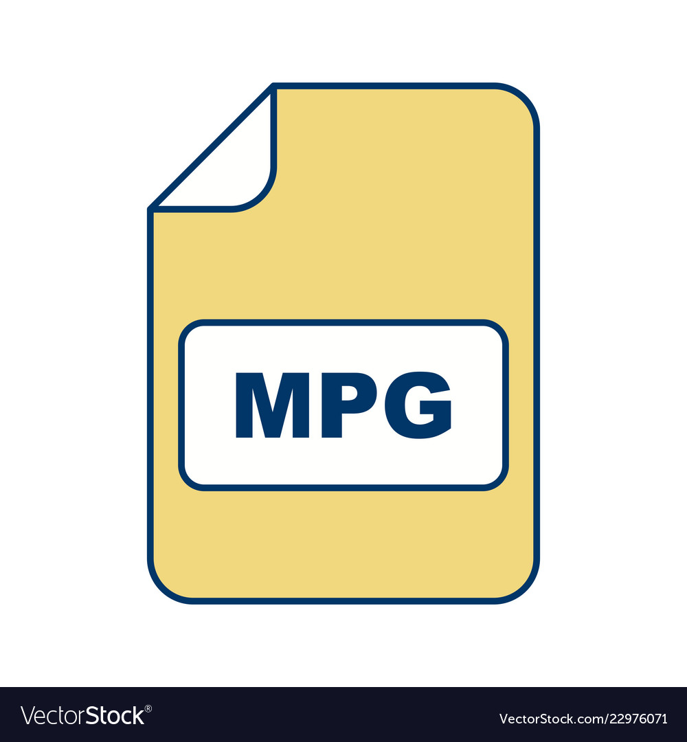 Mpg icon Royalty Free Vector Image - VectorStock