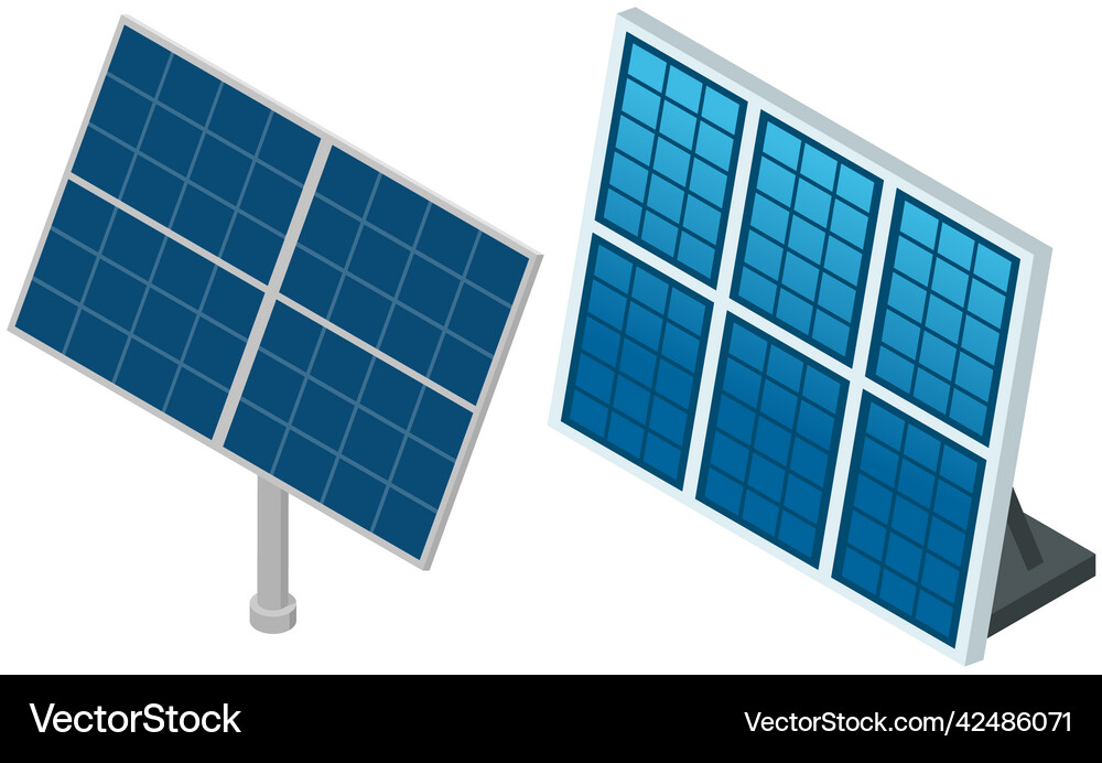 Power plant battery energy storage Royalty Free Vector Image