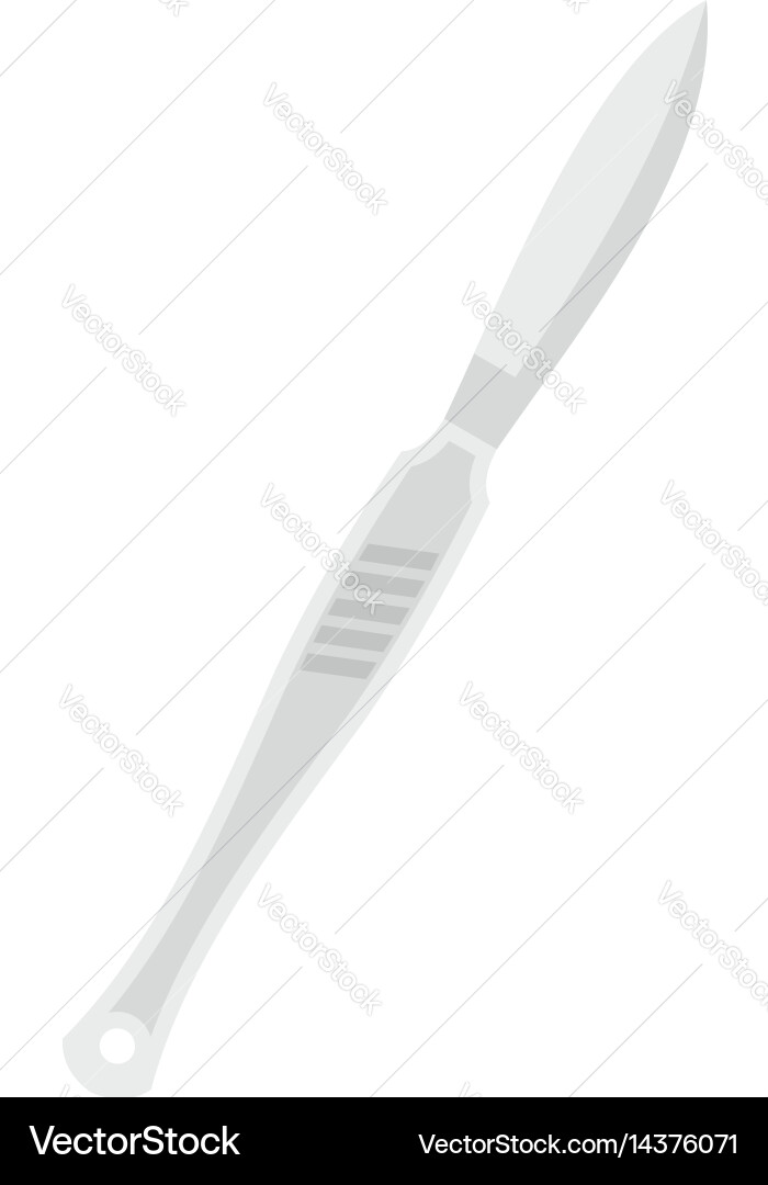 Steel scalpel icon isolated Royalty Free Vector Image