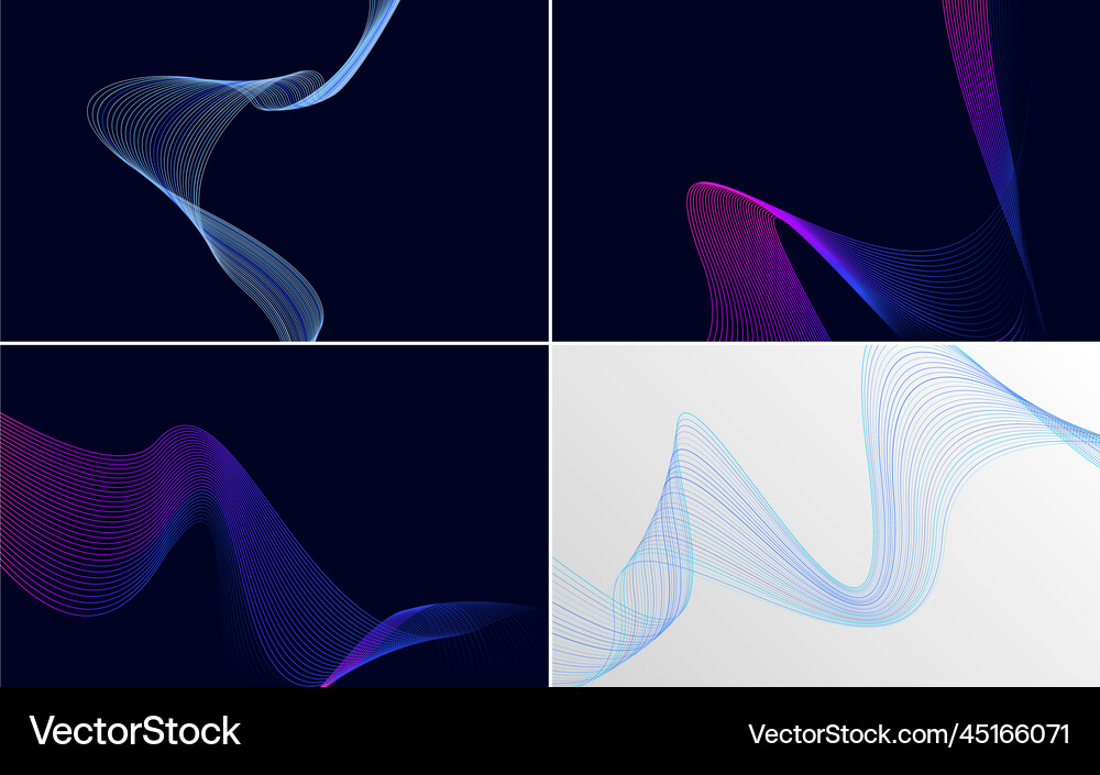 Use this pack of backgrounds for a stylish and Vector Image